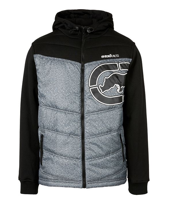 Ecko Unltd Men's Slanted Rhino Hybrid Jacket & Reviews - Coats & Jackets - Men - Macy's