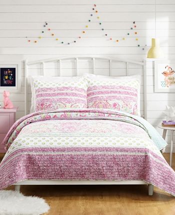 Jessica Simpson Palm Beach Paisley Twin 2-Piece Quilt Set - Macy's