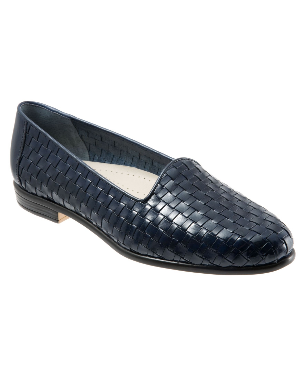 Click here for Trotters Liz Flat - Navy prices