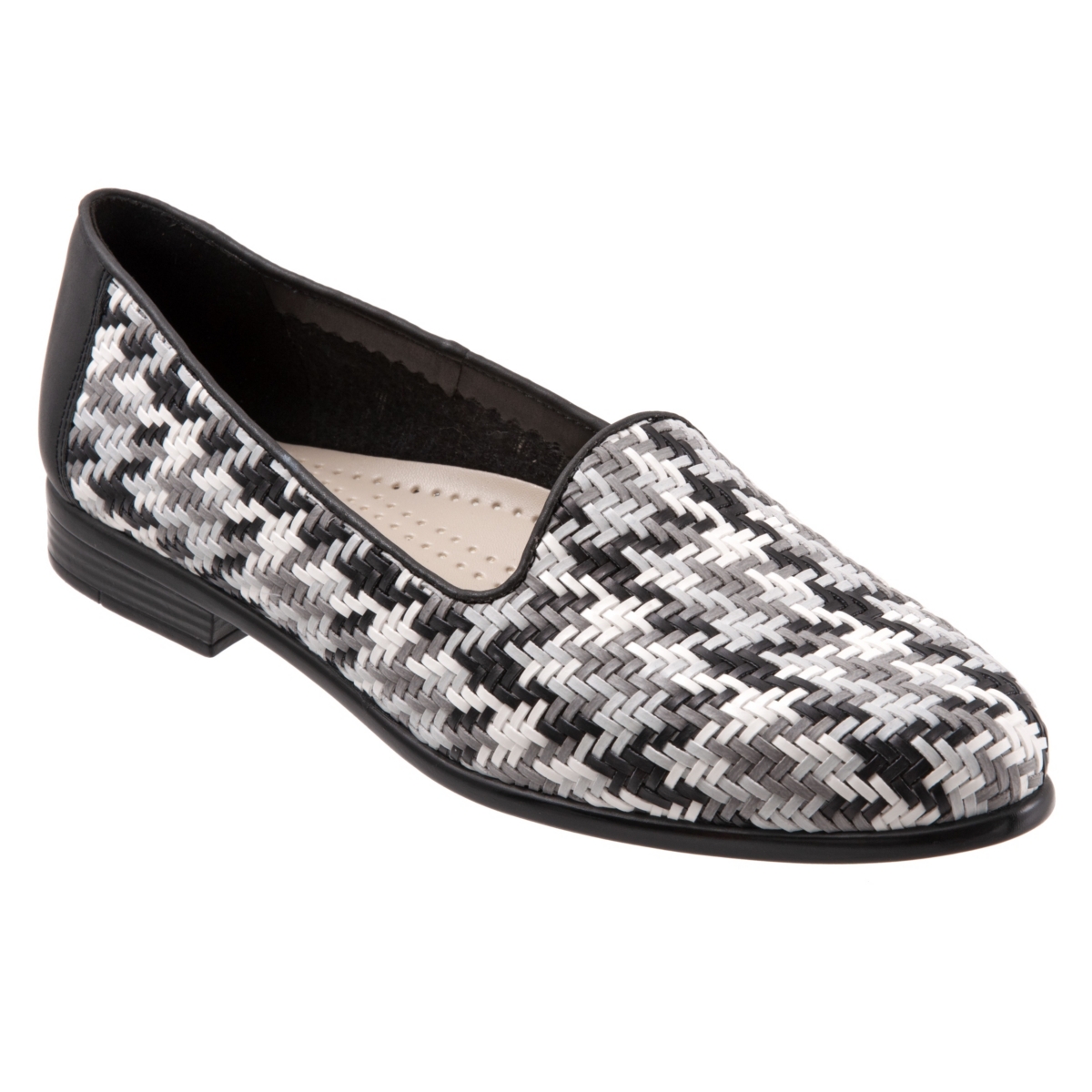 Click here for Trotters Liz Flat - Black Mult prices