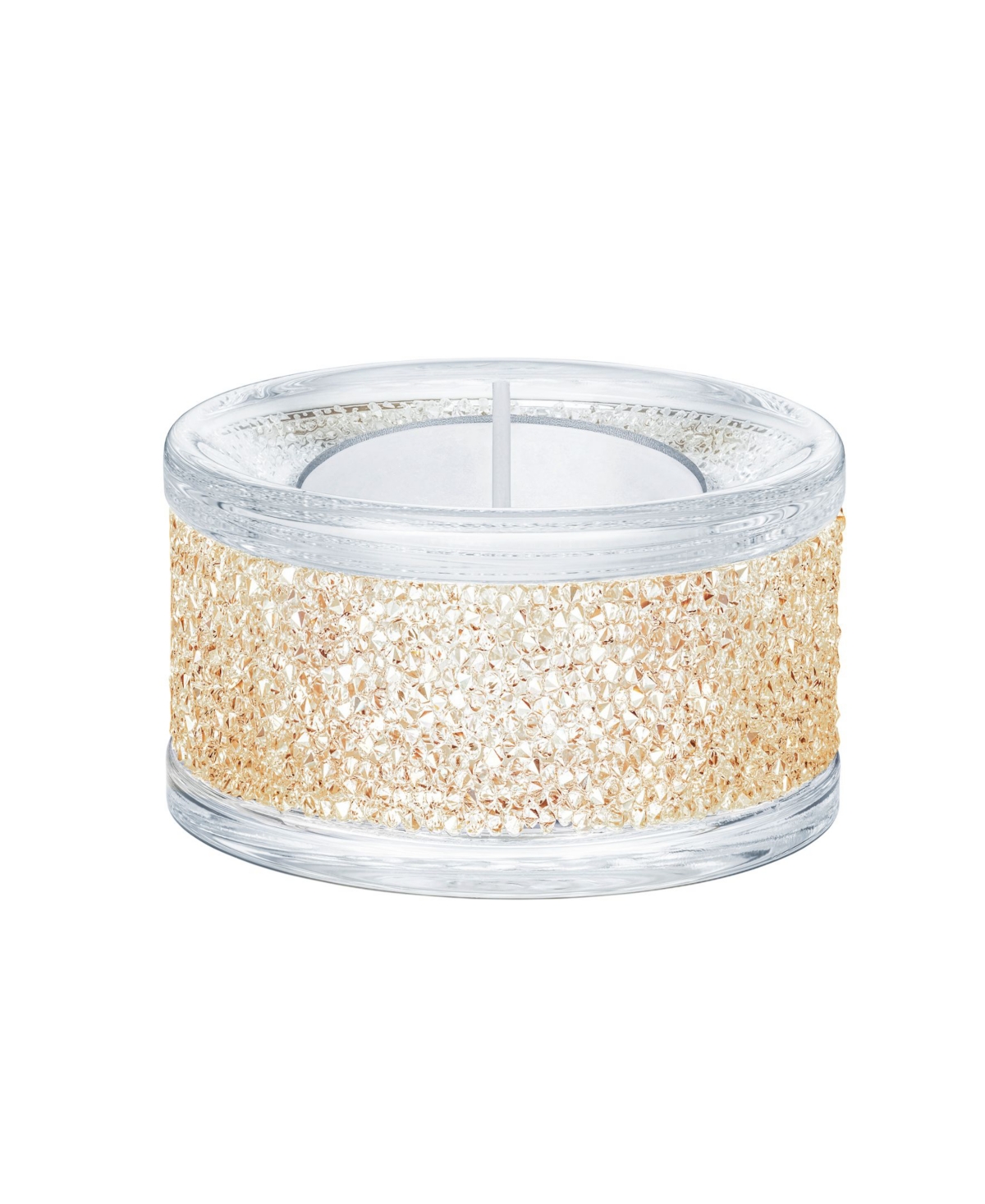 Click here for Swarovski Shimmer Tea Light Holder - Gold prices