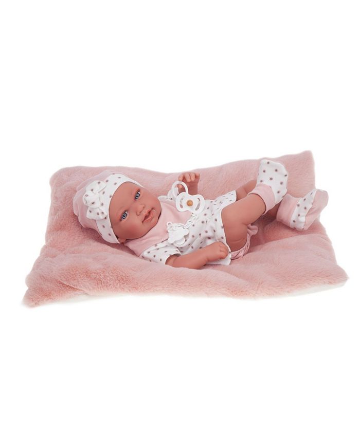 Antonio Juan Dolls 17" Newborn Pipa Cojin Girl Doll - Macy's