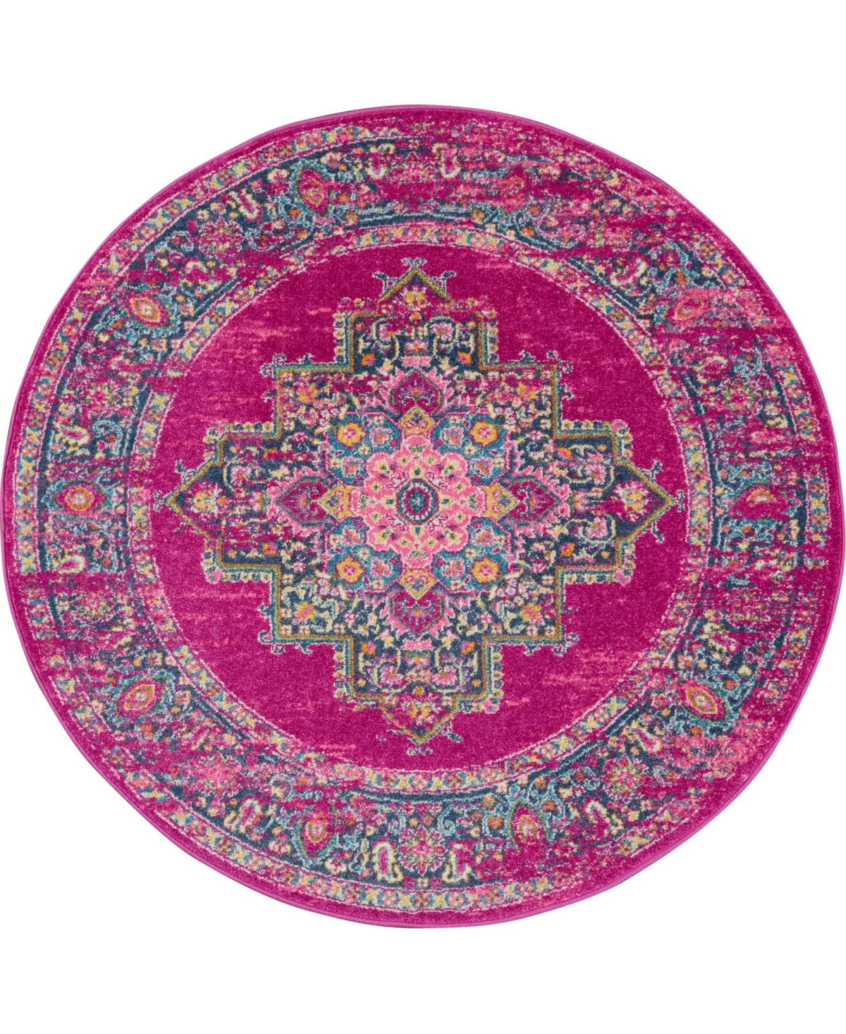 Click here for Long Street Looms Zeal ZEA03 53 Round Area Rug - F... prices