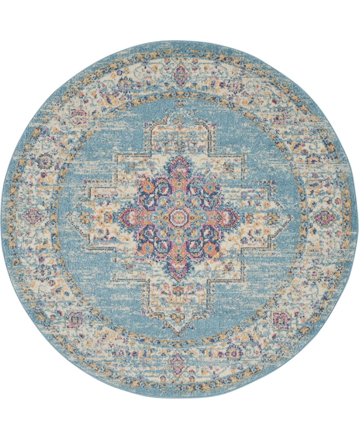 Click here for Long Street Looms Zeal ZEA03 53 Round Area Rug - M... prices