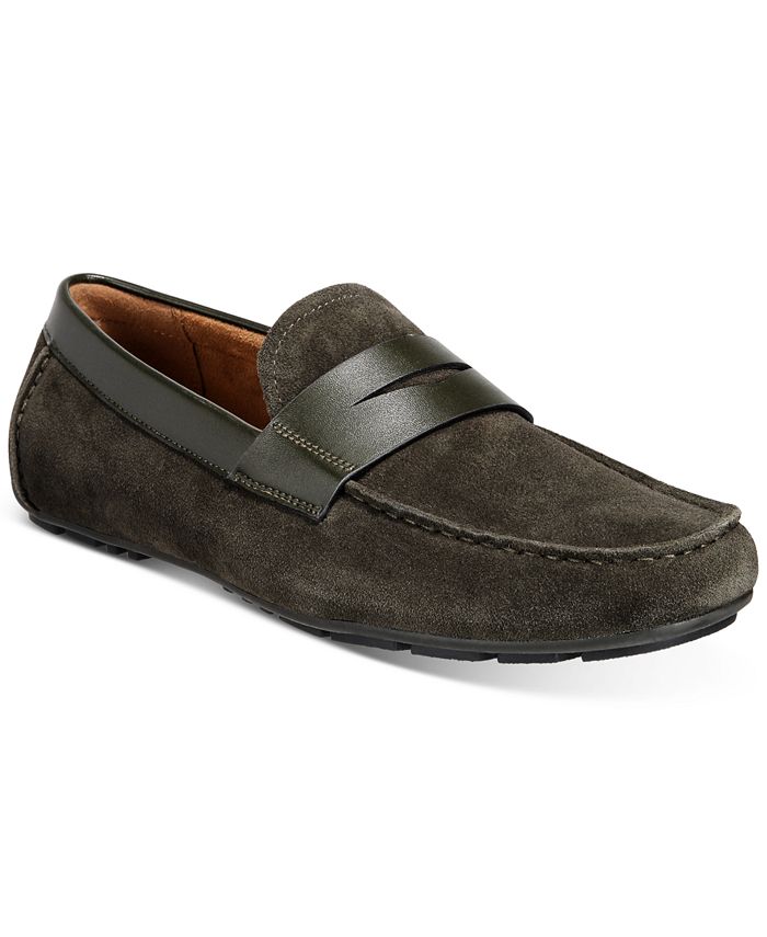 Alfani Men's Tuck Suede Drivers, Created for Macy's - Macy's