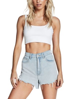 COTTON ON High Rise Harley Denim Shorts - Macy's
