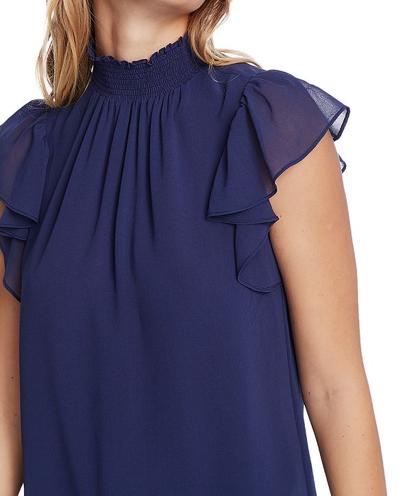 1.STATE Flutter-Sleeve Solid Top & Reviews - Tops - Women - Macy's