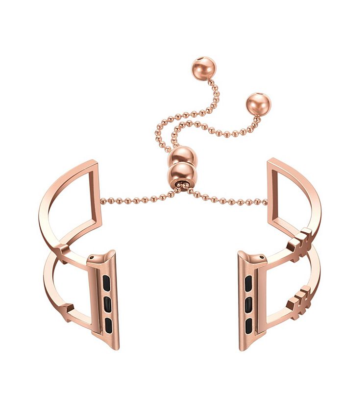 Posh Tech Men's and Women's Apple Gold-Tone Arrows Stainless Steel ...