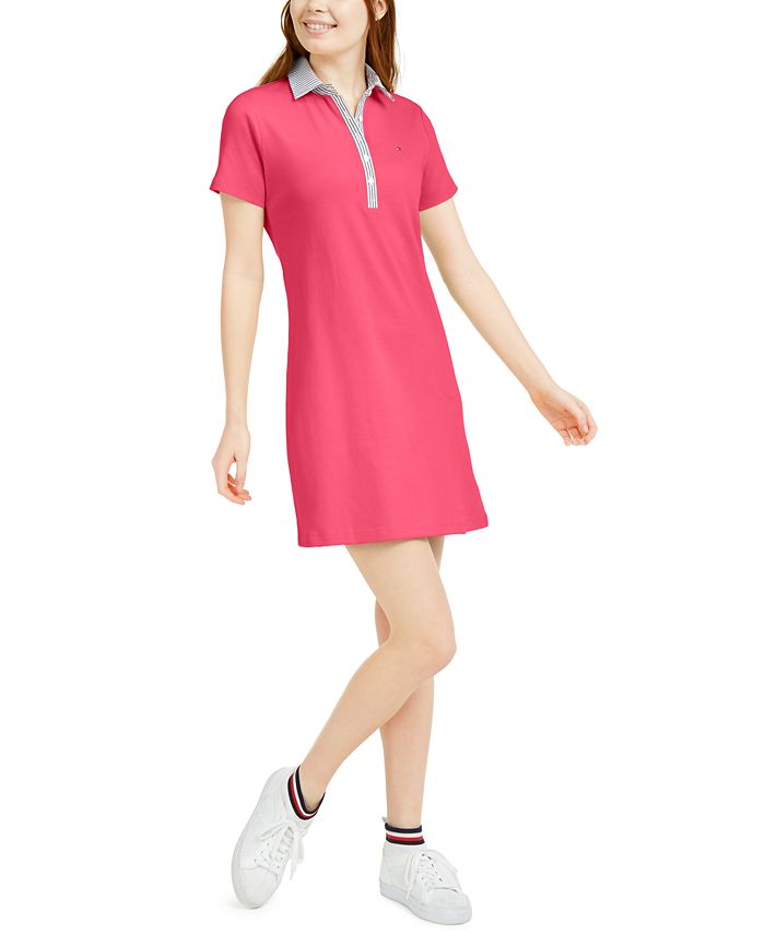 Tommy Hilfiger Polo-Neck Mini Dress - Macy's