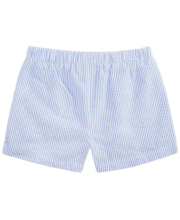 First Impressions Baby Girls Seersucker Ruffle Shorts, Created for Macy ...