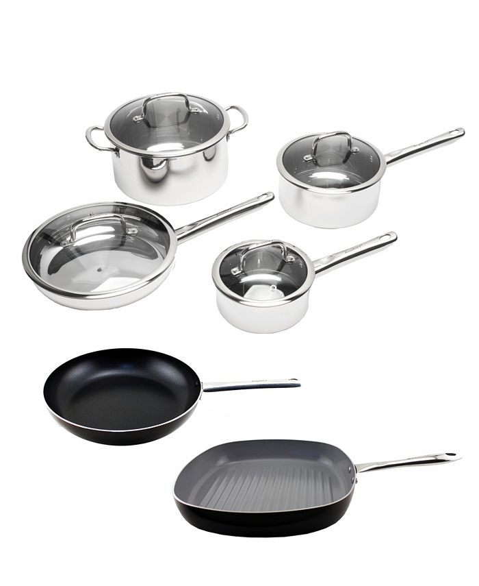BergHOFF EarthChef Boreal Nonstick 10-Pc. Cookware Set - Macy's