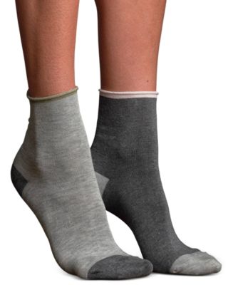 Lemon Women's Mismatched Silk Anklet Socks - Macy's