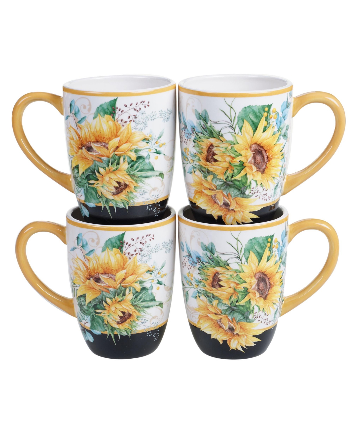 Click here for Certified International Sunflower Fields 4-Pc. Mug... prices