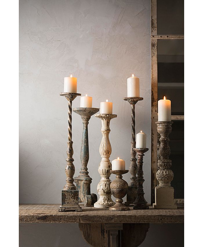 3R Studio Mango Wood Pillar - Macy's