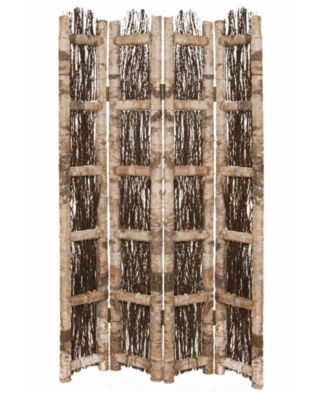 Screen Gems Handmade Natural Birch 3 Panel Birch Screen - Macy's