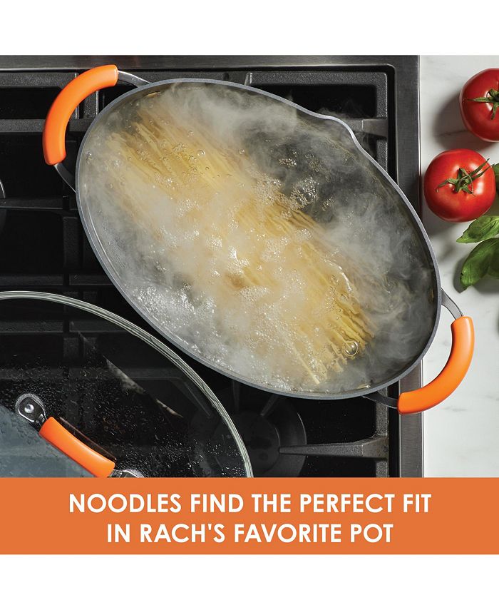 Rachael Ray Hard-Anodized 8 Qt. Covered Pasta Pot - Macy's