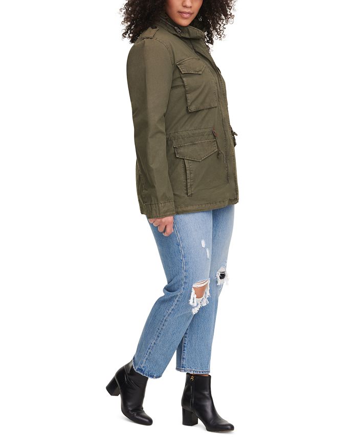 Levi's Trendy Plus Size Cotton Utility Jacket - Macy's