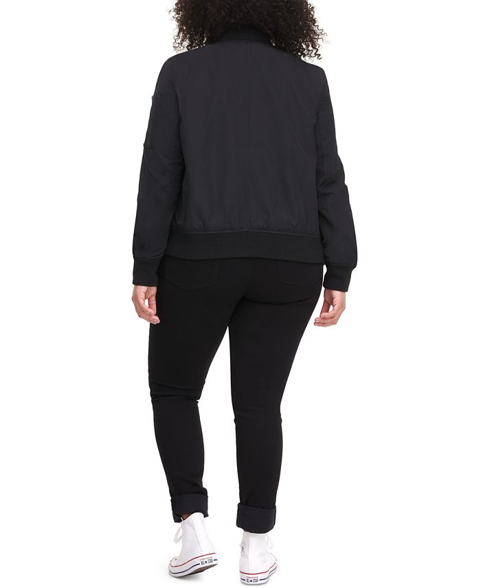 Levi's Trendy Plus Size Melanie Bomber Jacket & Reviews - Jackets ...