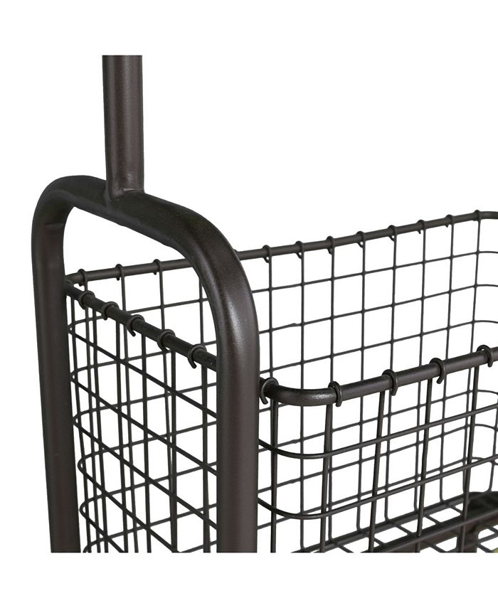 Southern Enterprises Rogers Metal Entryway Storage Rack - Macy's