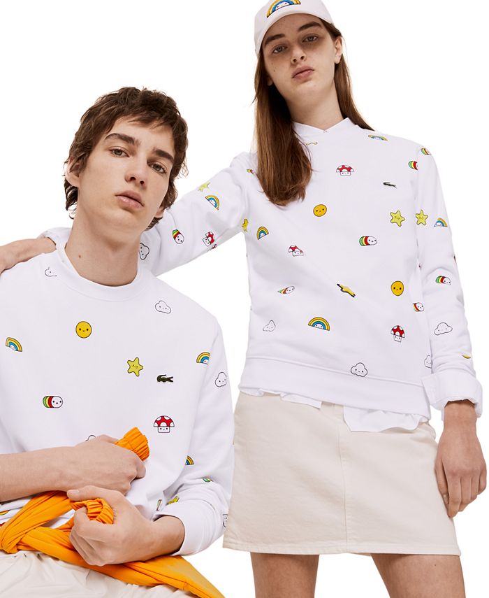 Lacoste Men's Croco Series FriendsWithYou Limited Edition Crewneck ...