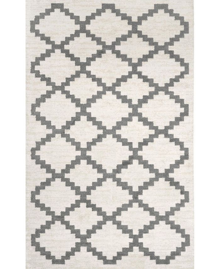nuLoom Manor Geometric Faustina Cream 8' x 10' Area Rug - Macy's
