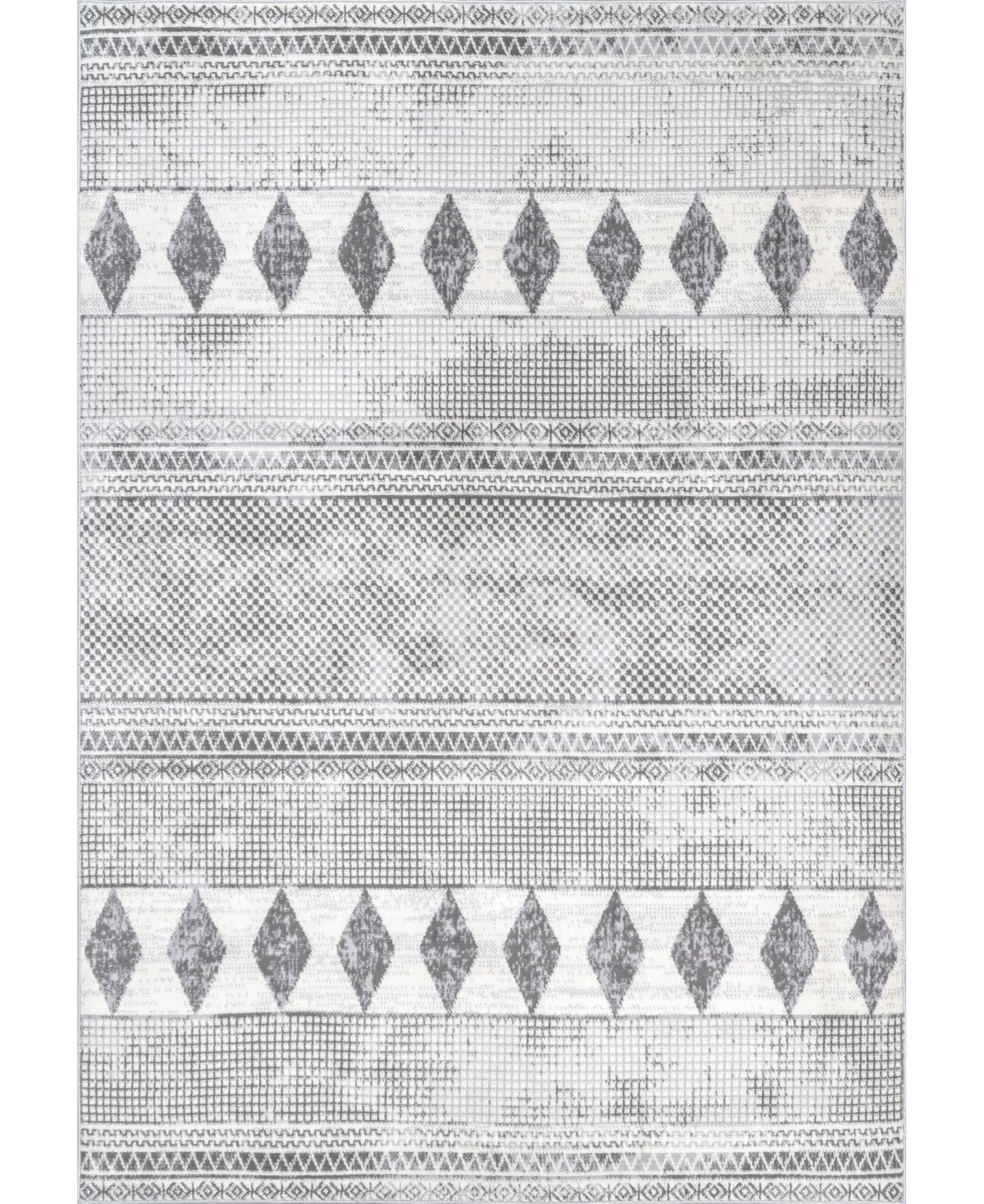 Click here for nuLoom Creek Vintage-Inspired Amerie Gray 5 x 8 Ar... prices