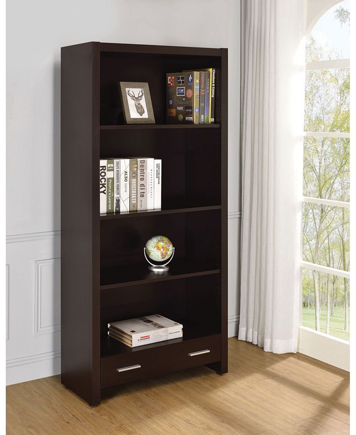 Coaster Home Furnishings Charleston 4-Shelf Bookcase with Storage ...