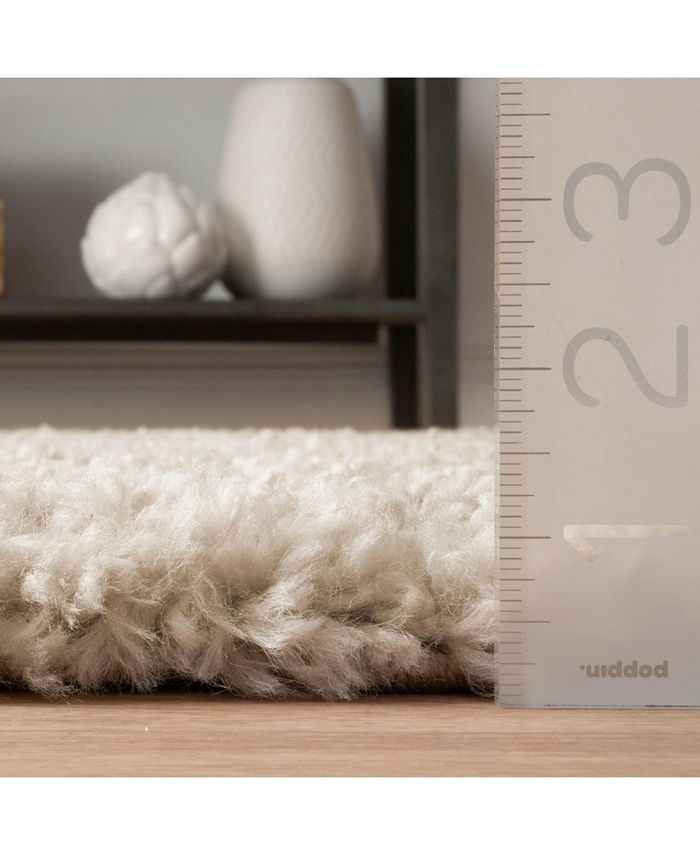 nuLoom Belleza Plush Neva Beige 7'10" x 10'10" Area Rug - Macy's