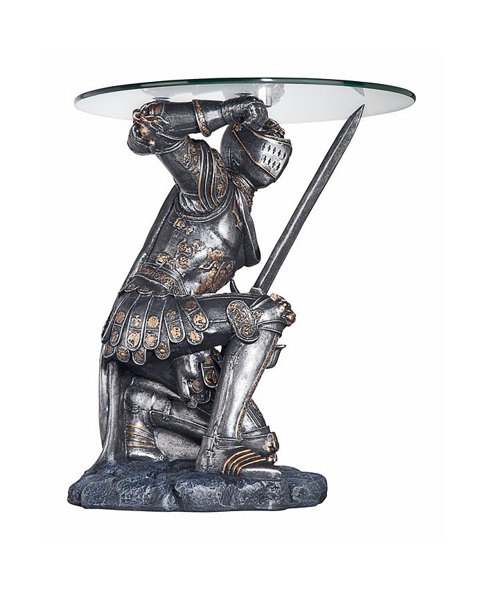 Design Toscano Battle-Worthy Knight Sculptural Table - Macy's