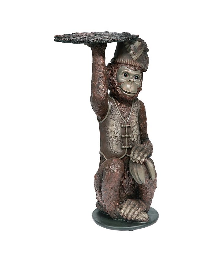 Design Toscano Moroccan Monkey Butler Pedestal Sculptural Table - Macy's