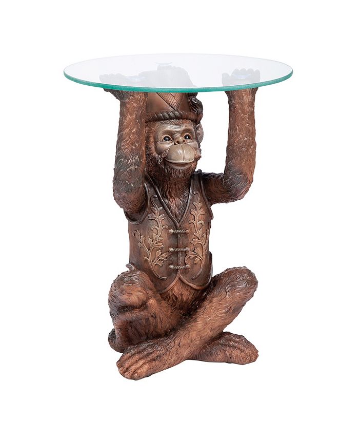 Design Toscano Moroccan Monkey Business Sculptural Side Table - Macy's
