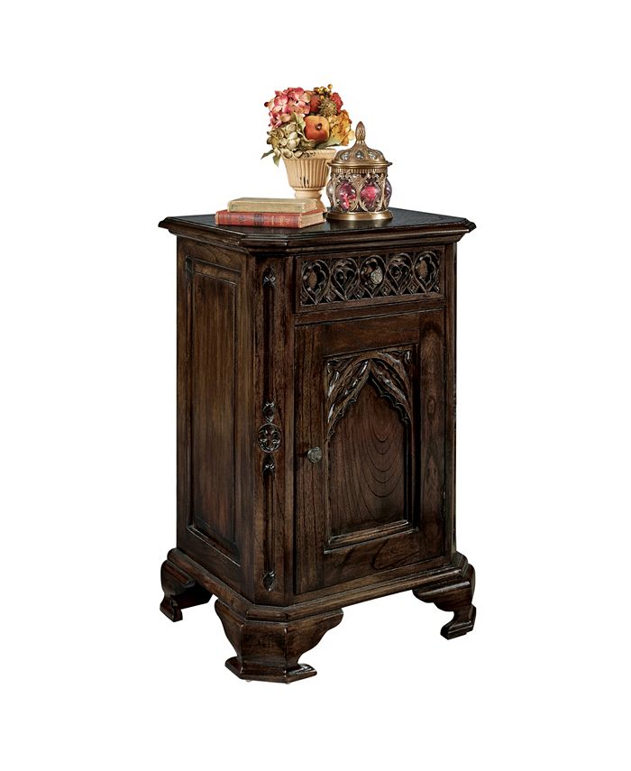 Design Toscano Queensbury Inn Gothic Revival Bedside Table - Macy's