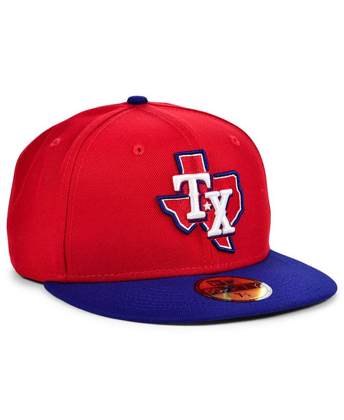 New Era Texas Rangers Authentic Collection 59FIFTY Cap - Macy's