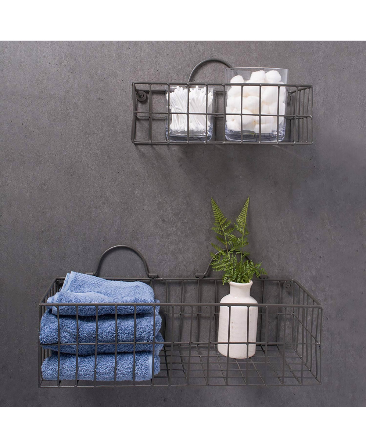 UPC 072724020220 - Design Imports Medium 2-Pc. Wire Wall Basket Set ...
