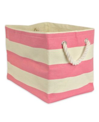 Design Imports Paper Bin Stripe Rectangle Medium - Macy's