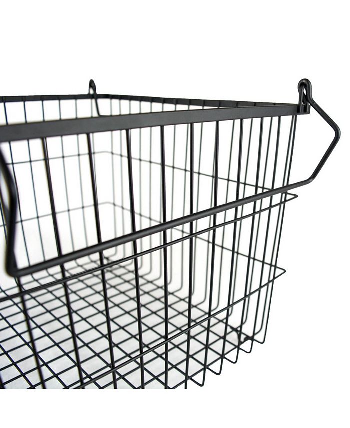 Design Imports Metal Basket Rectangle Medium - Macy's