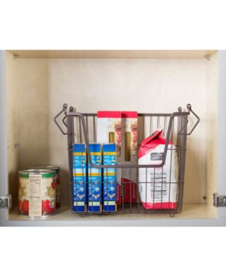 Design Imports 13" Large Rectangle Metal Basket - Macy's