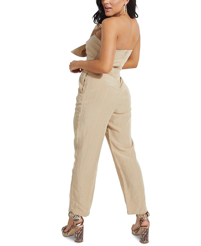 GUESS Evelina Strapless Jumpsuit - Macy's