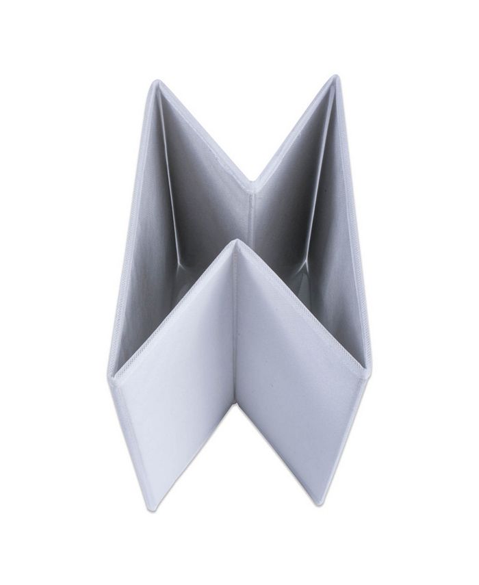 Design Imports Non-woven Polypropylene Cube Solid White Square Set of 2 ...