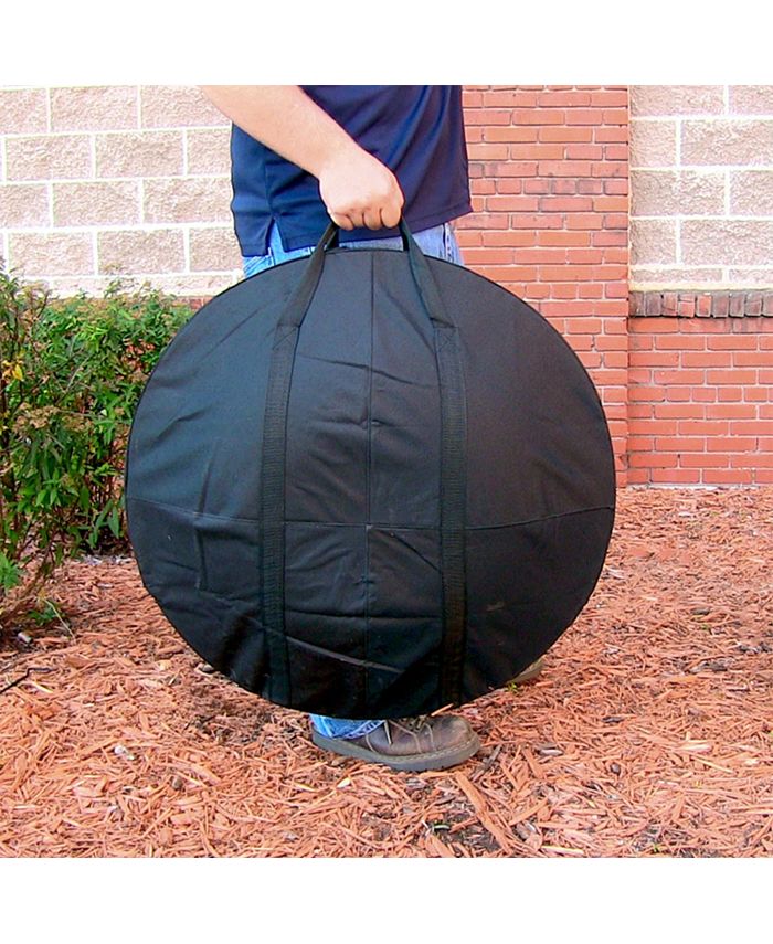 Sunnydaze Decor Portable Round Bonfire Wood Burning Patio Outdoor Fire ...