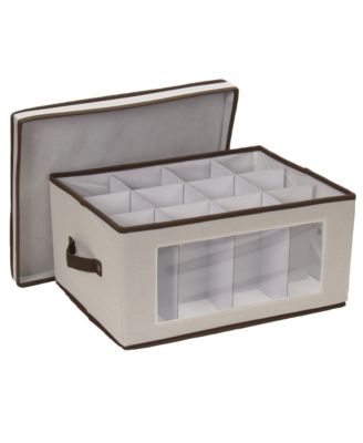 Click here for Household Essentials Wine Glass Storage Box Window... prices
