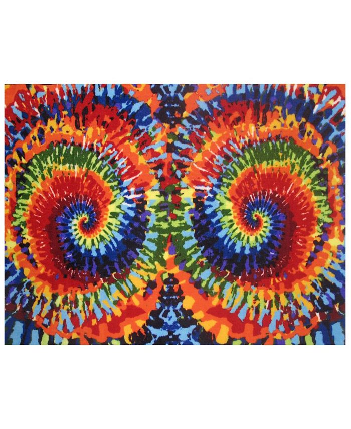 Fun Rugs Fun Time Tie-Dye Fun 19" x 29" Area Rug - Macy's