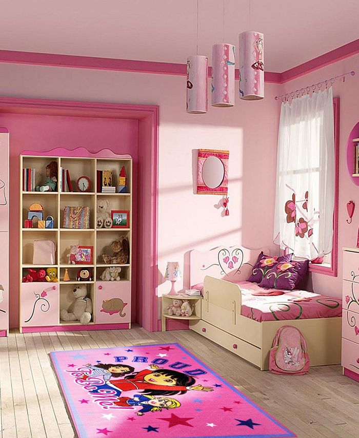 Fun Rugs Dora Proud To Be Me 19" x 29" Area Rug - Macy's