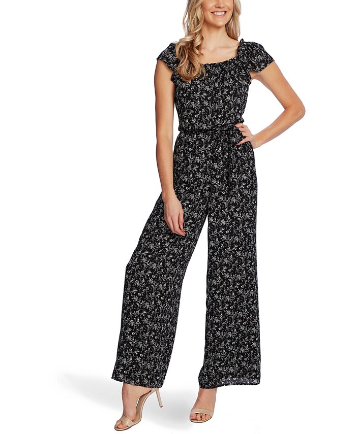 CeCe Toile Vines Jumpsuit - Macy's