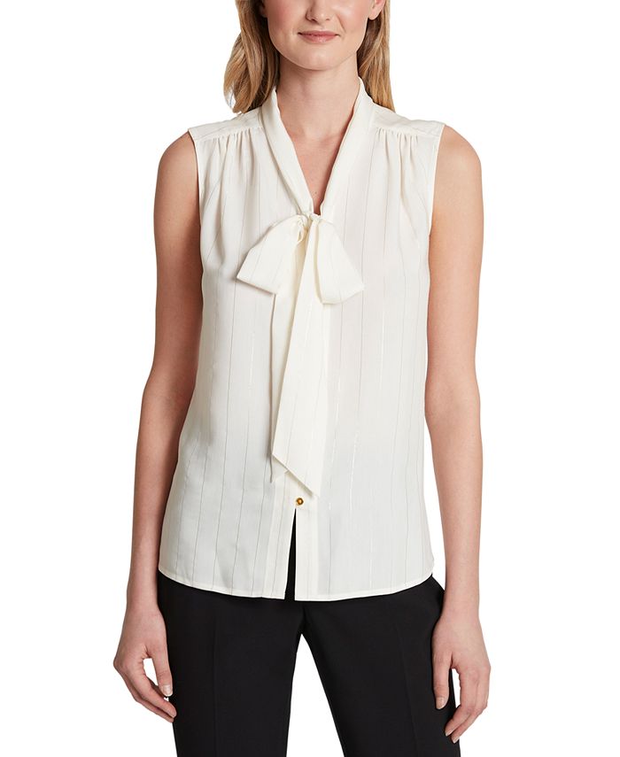Tahari ASL Bow-Front Blouse - Macy's