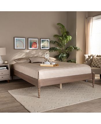 Furniture Furniture Cielle French Bohemian Queen Size Bed Frame - Macy's