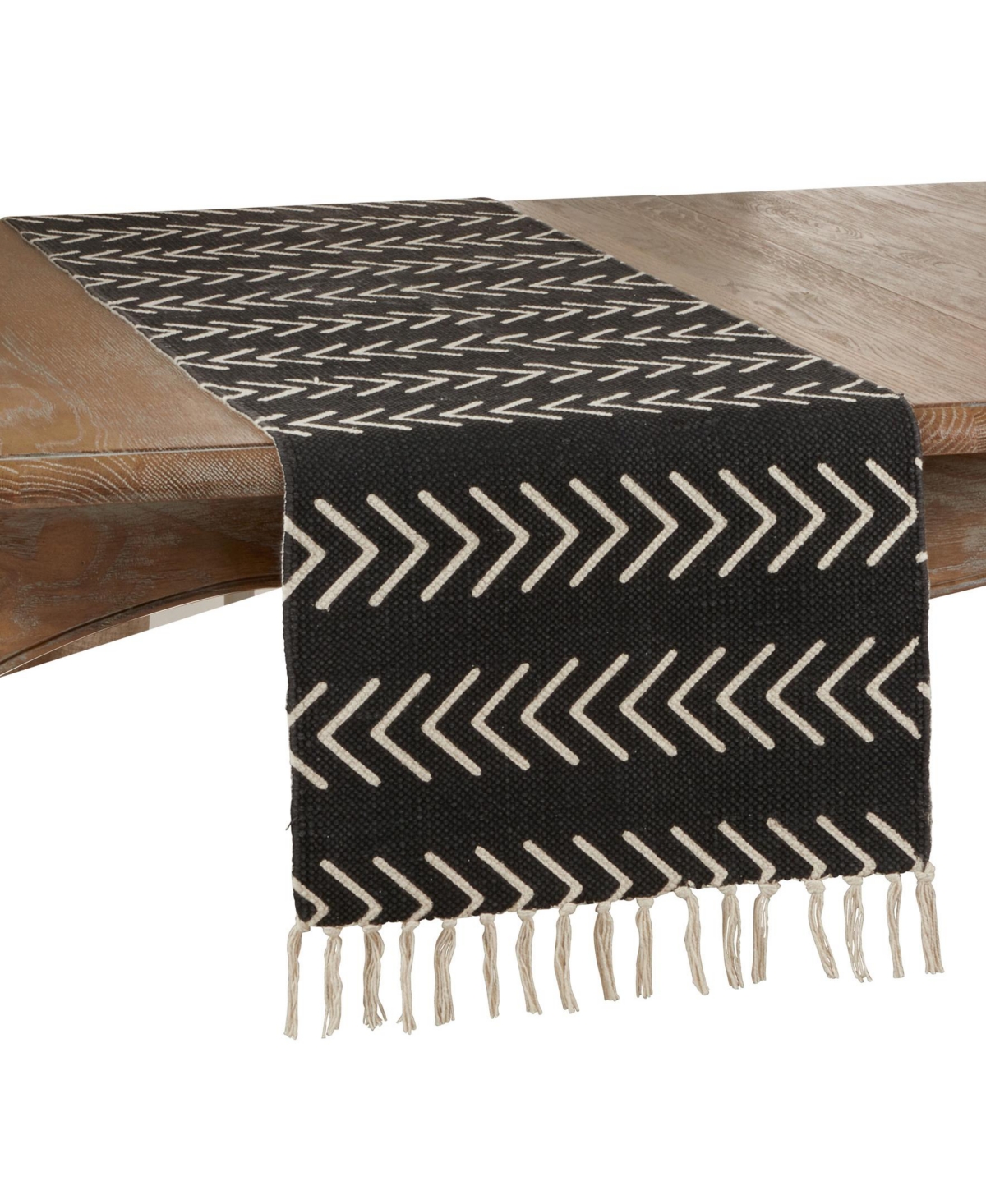 Click here for Saro Lifestyle Chevron Runner - Black prices