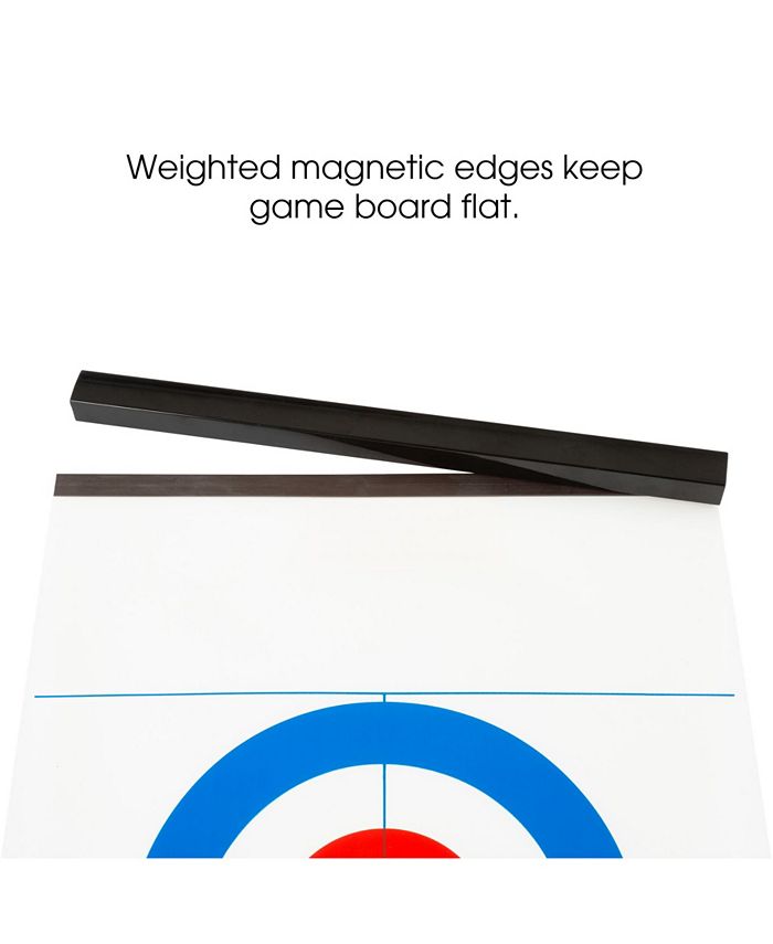 Trademark Global Hey Play Tabletop Curling Game - Portable Indoor ...