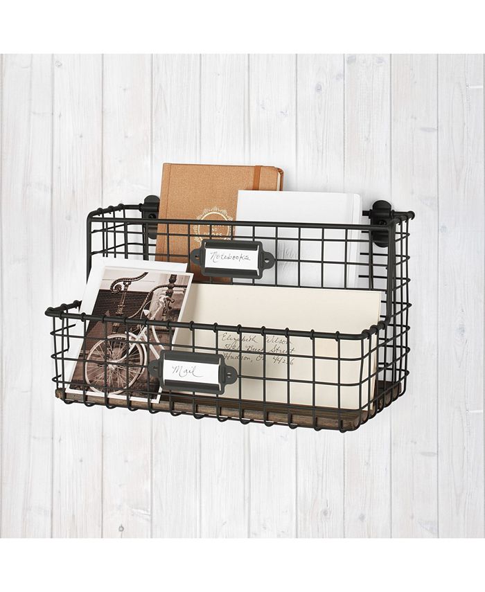 Spectrum Vintage-like Living Wall Mount Office File Letter Holder - Macy's