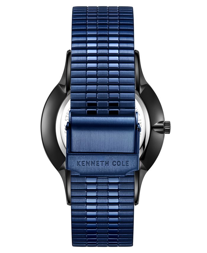 Kenneth Cole New York Men's plated Stainless Steel Watch on Blue plated ...